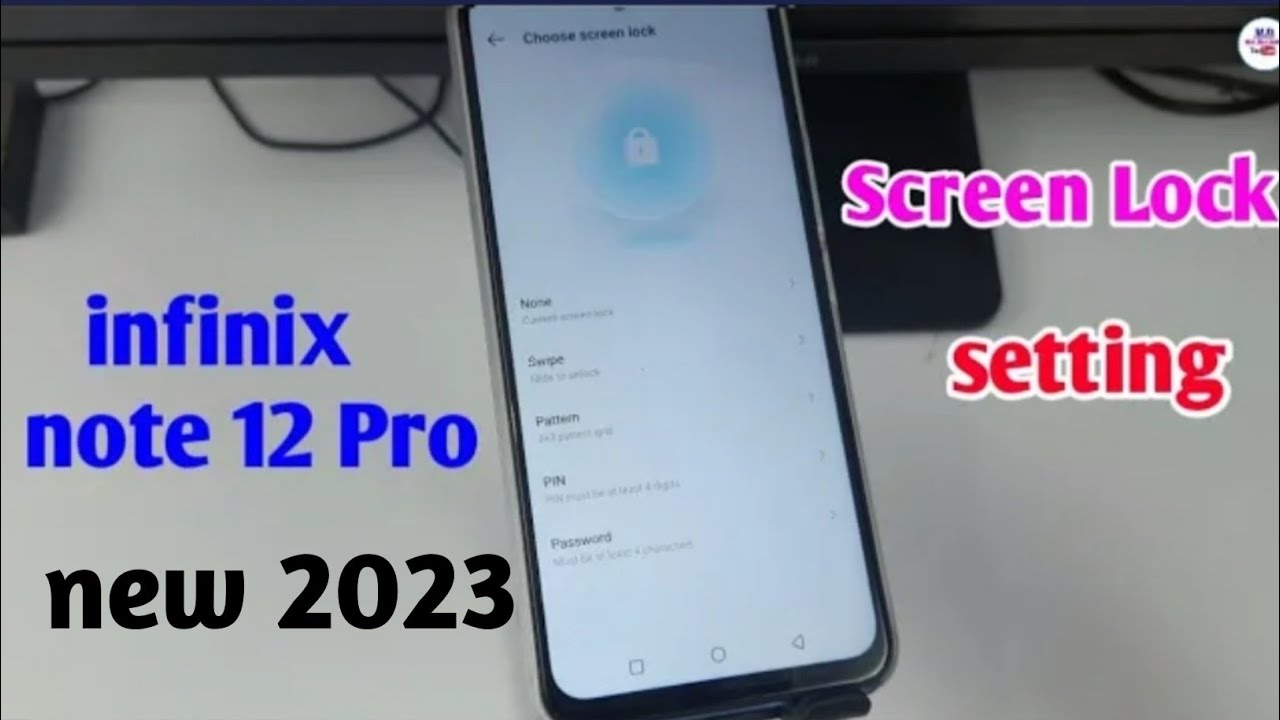 Infinix note 12 pro 5g mobile me lock and fingerprint,face lock kaise ...