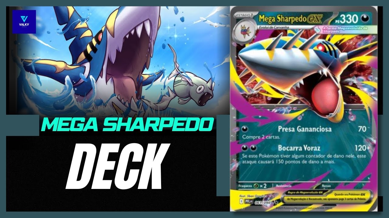 Mega Sharpedo, mais um noturno PODEROSO chegando por aí! | Pokémon TCG ...