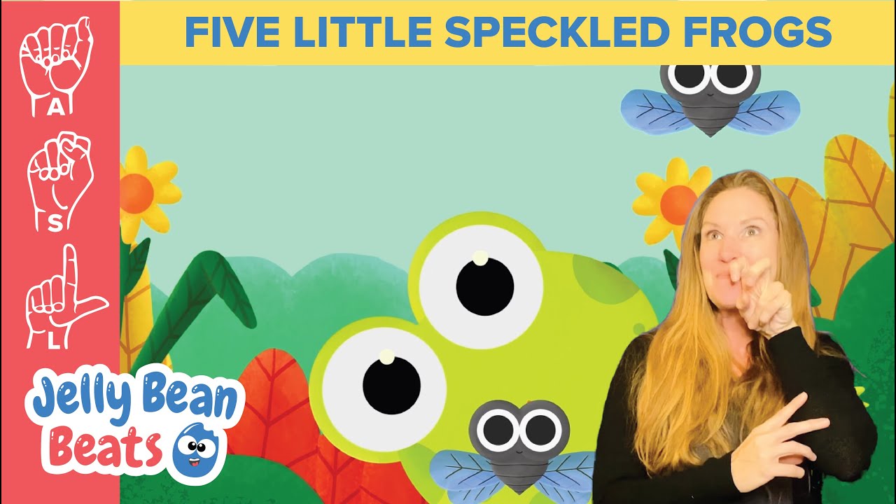 ASL for Babies & Toddlers | 5 Little Speckled Frogs | American Sign ...