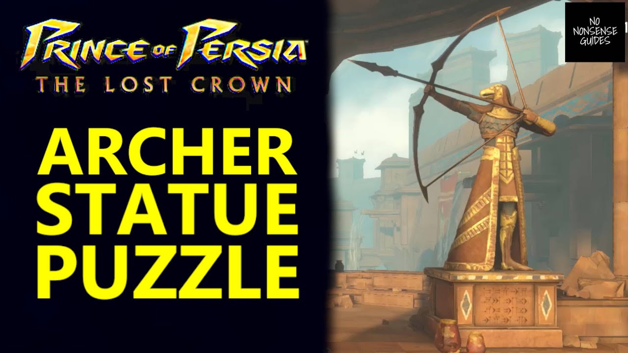 Prince of Persia Lost Crown Archer Statue Puzzle - Lower City Two Archers Puzzle - YouTube