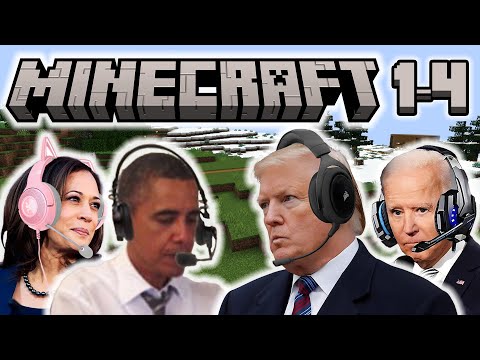 US Presidents Play Minecraft (1-4 Supercut)