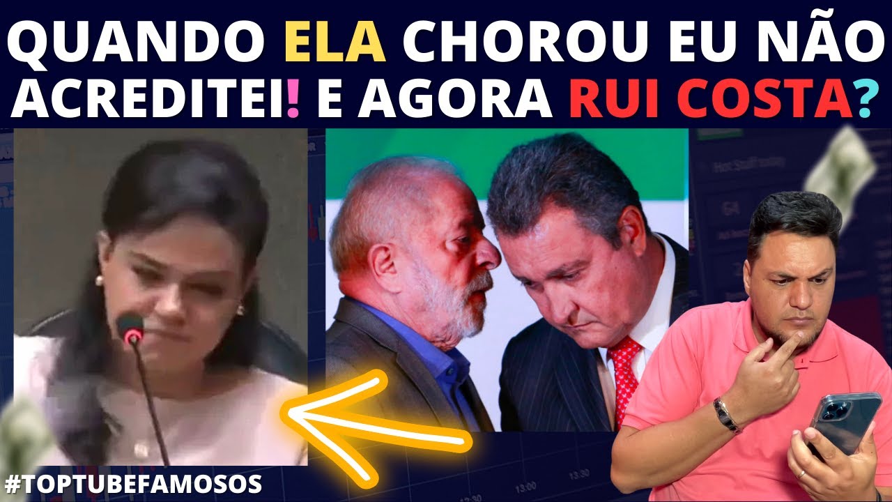 AGORA NÃO TEM VOLTA - ESPOSA DE RUI COSTA DO PT CHORA AO VIVO E FALA ...