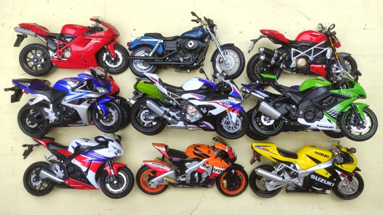 Diecast Metal Scale Model Motorcycles 1/12, Ducati, Harley Davidson ...