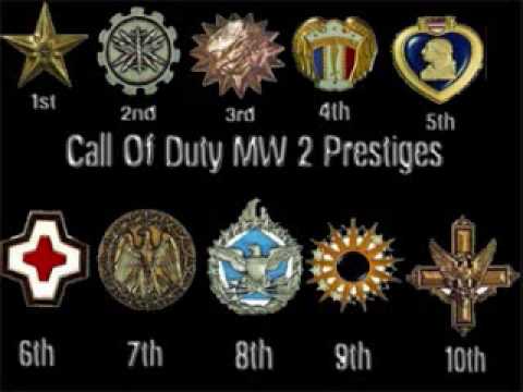 mw2 prestige badges - YouTube