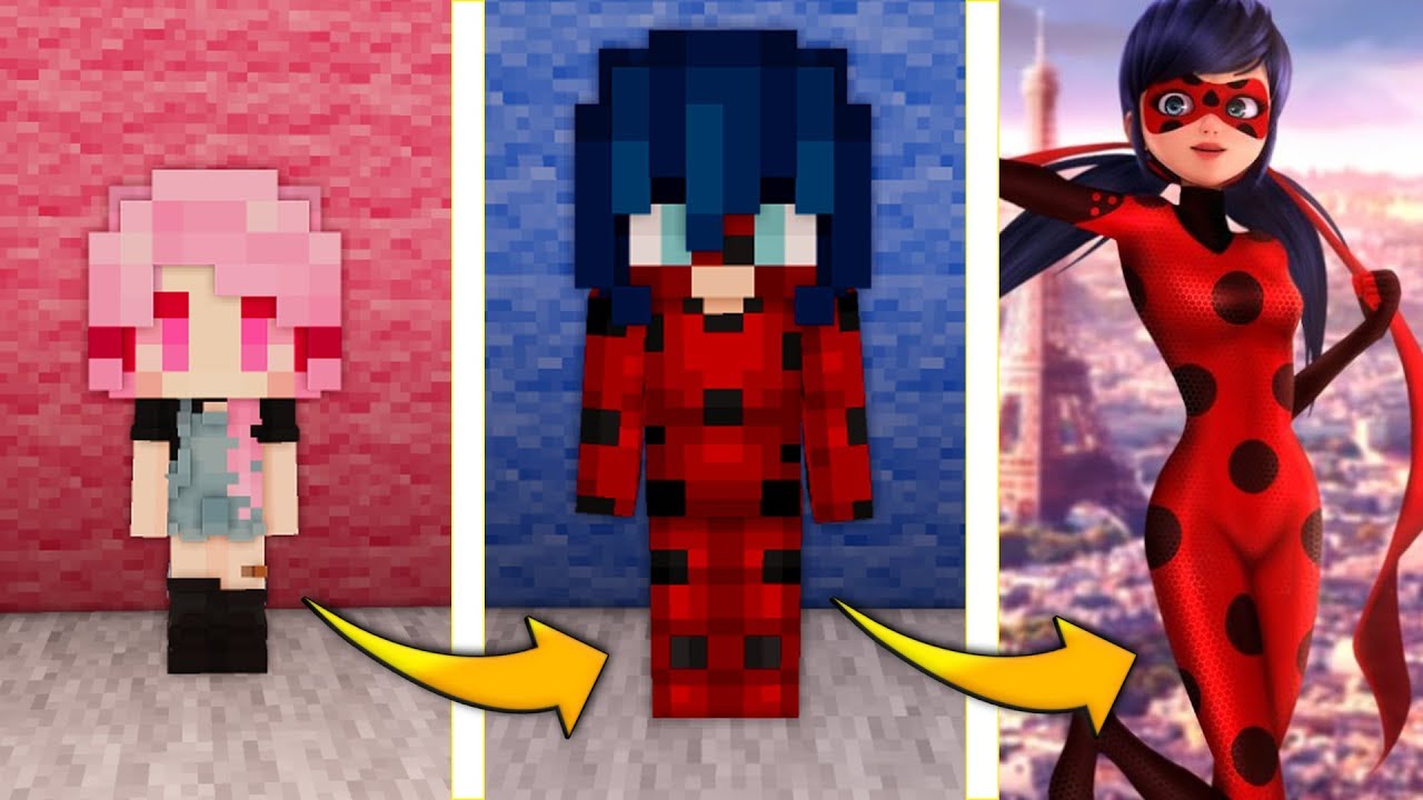 ¡ME CONVIERTO EN LADYBUG! 🐞 LADYBUG EN MINECRAFT - YouTube
