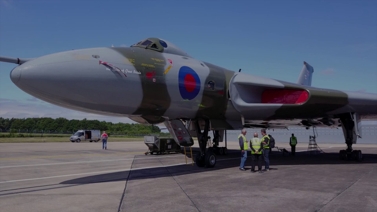 Vulcan XH558 Engine Ground run June 2017 - YouTube
