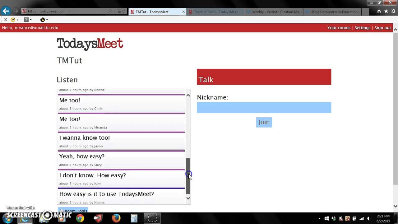 TodaysMeet Tutorial - YouTube