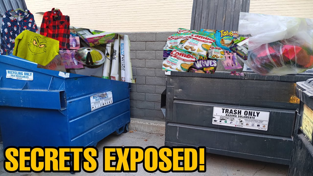 DUMPSTER DIVING SECRETS EXPOSED! LOOK WHAT I FOUND - YouTube