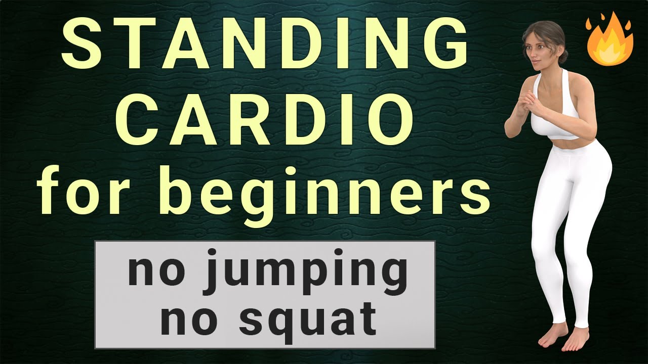 20 min BEGINNER STANDING CARDIO Workout | No squat No jumping No repeat ...