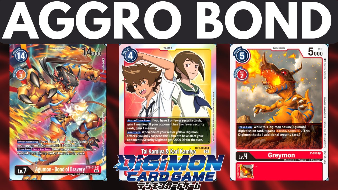 Agumon Bond Of Bravery Deck List - Digimon TCG - YouTube