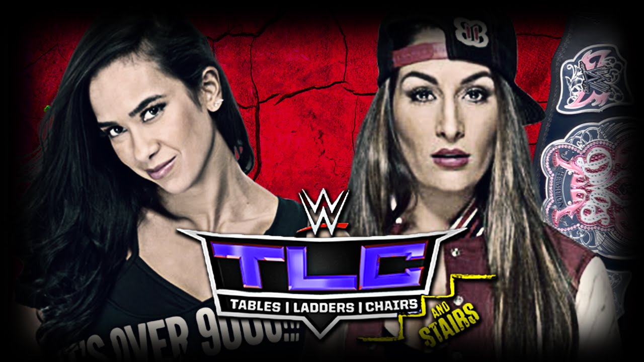 WWE TLC and Stairs 2014: Divas Championship Match - Nikki Bella vs AJ ...