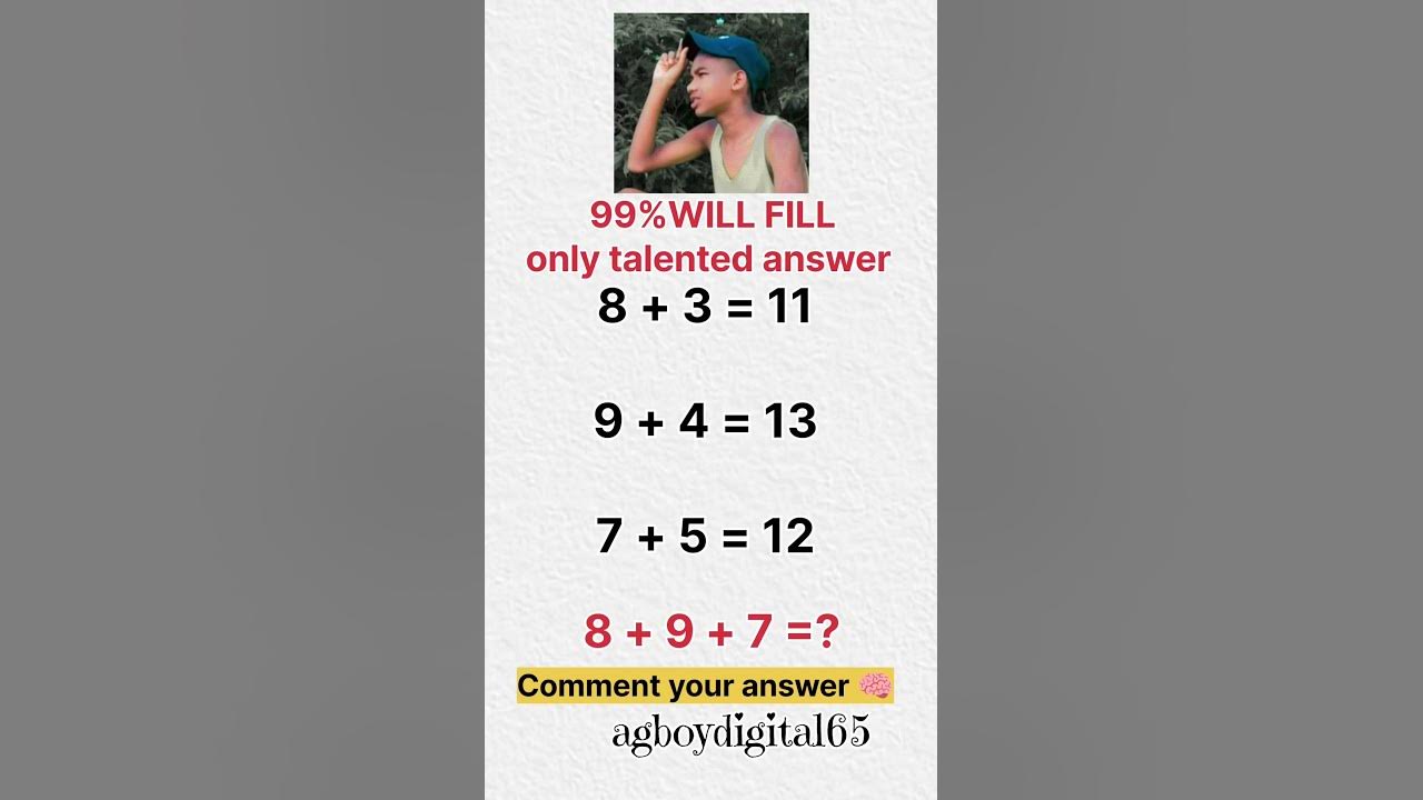 Comment Your Answer π§ Maths Solveitquickly Answer Mathstricks