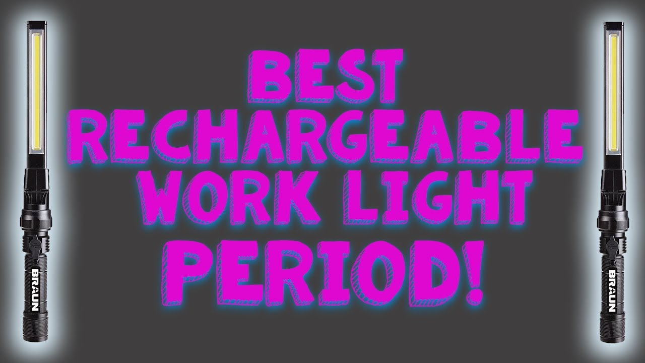 THE BEST WORK LIGHT - BRAUN Magnetic Slim Bar Folding LED Work Light - YouTube