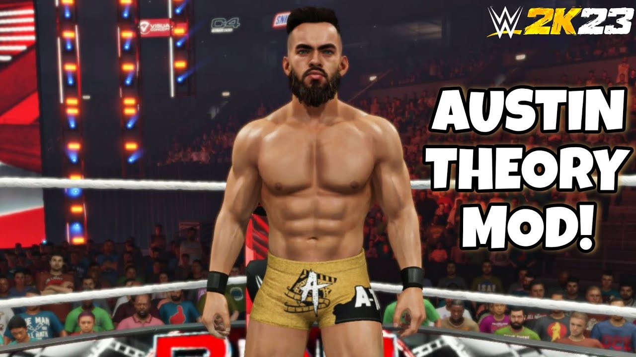 WWE 2K23 Austin Theory Updated Character Mod | WWE2K23 Mods - YouTube