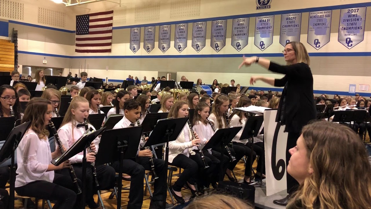 2018 Oak Creek Festival of Bands 6th grade Starsplitter Fanfare - YouTube