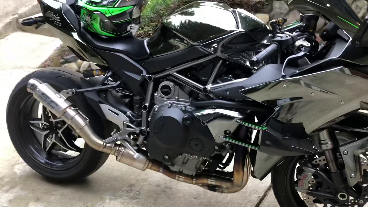 Ninja H2 Full Exhaust System - YouTube