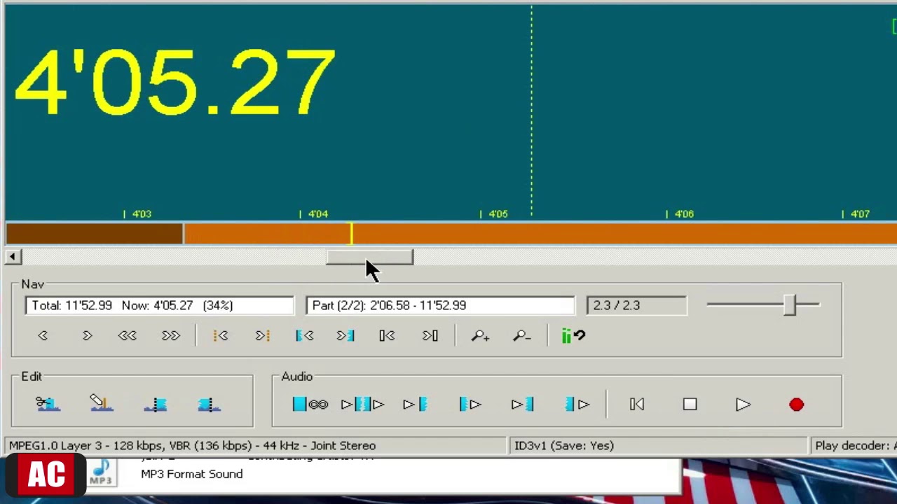Cut,Crop,Join&Split MP3 files on Windows (2/2)-mp3DirectCut - YouTube