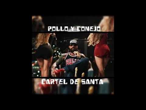 pollo y conejo (cartel de santa)