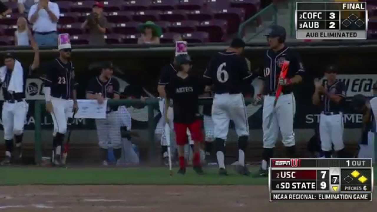 SDSU BASEBALL: USC 12, AZTECS 11 (NCAA LAKE ELSINORE REGIONAL) - 5/31 ...