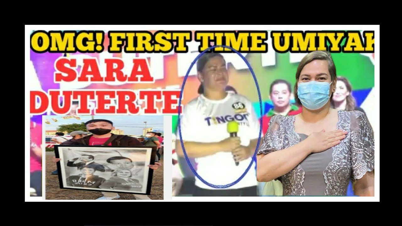 SARA DUTERTE NAPAIYAK AT MAY IBINULGAR SA SPEECH NIYA SA RALLY SA CEBU ...