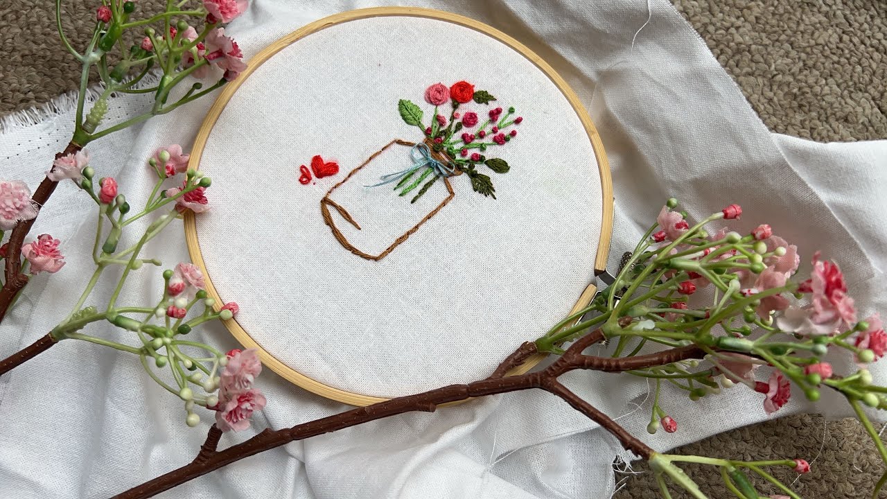 Easy embroidery for beginners (step by step tutorial) - YouTube