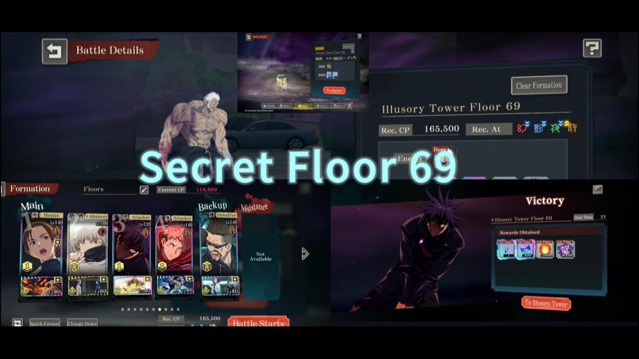 Floor 69 - Secret Floor with Inumaki Toge ! Zoneji breaks it easy - YouTube