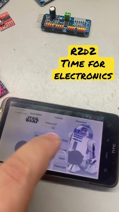 Mini r2d2 2-3-2 starting electronics #8pins #r2d2 #droid #arduinoproject #diy #minidroid - YouTube