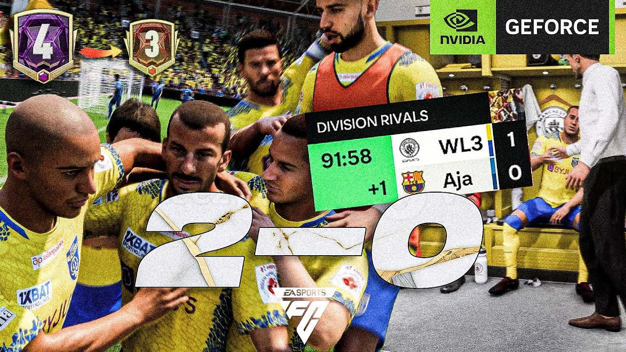 EAFC24 Division Rivals : 2-0 Win with 90+1 Add-On Goal at 91:58 ...