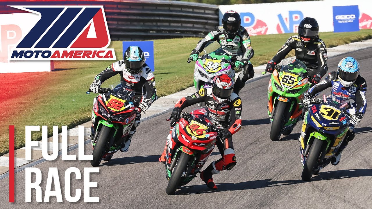 MotoAmerica SportbikeTrackGear Junior Cup Race 1 at Alabama 2022 - YouTube