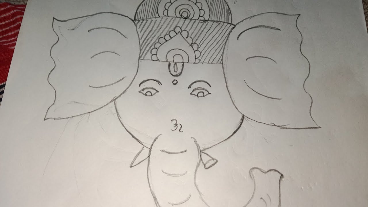 how to draw Ganesh ji/Ganeshji ka drawing h later - YouTube