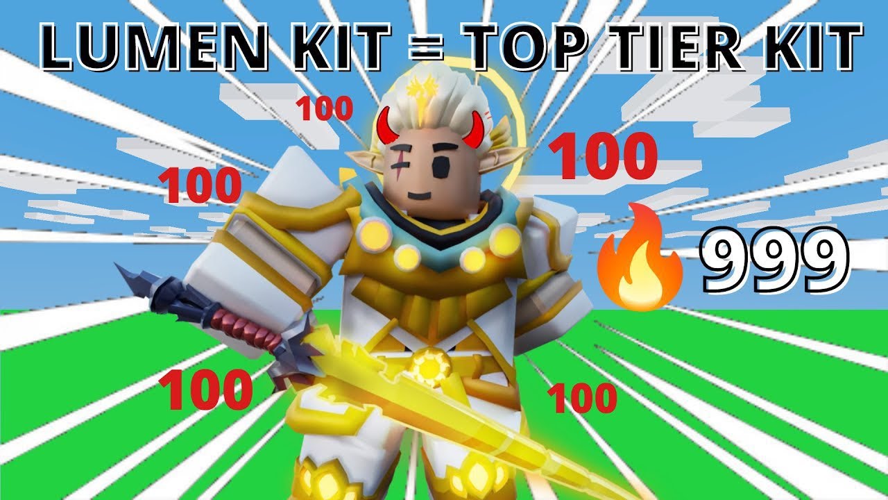Using Lumen kit! (REALLY GOOD!!) Roblox bedwars - YouTube