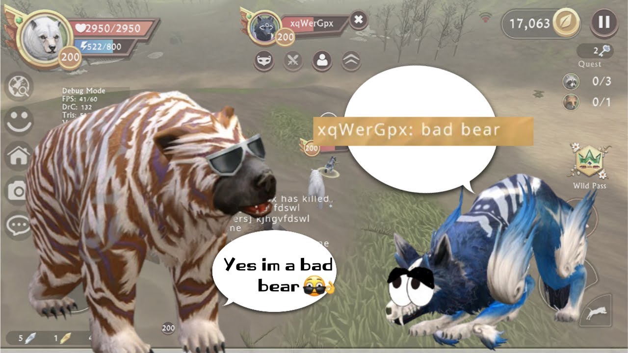 [WildCraft] PvP | Bad Bear loves to kill players in BattleArena - YouTube