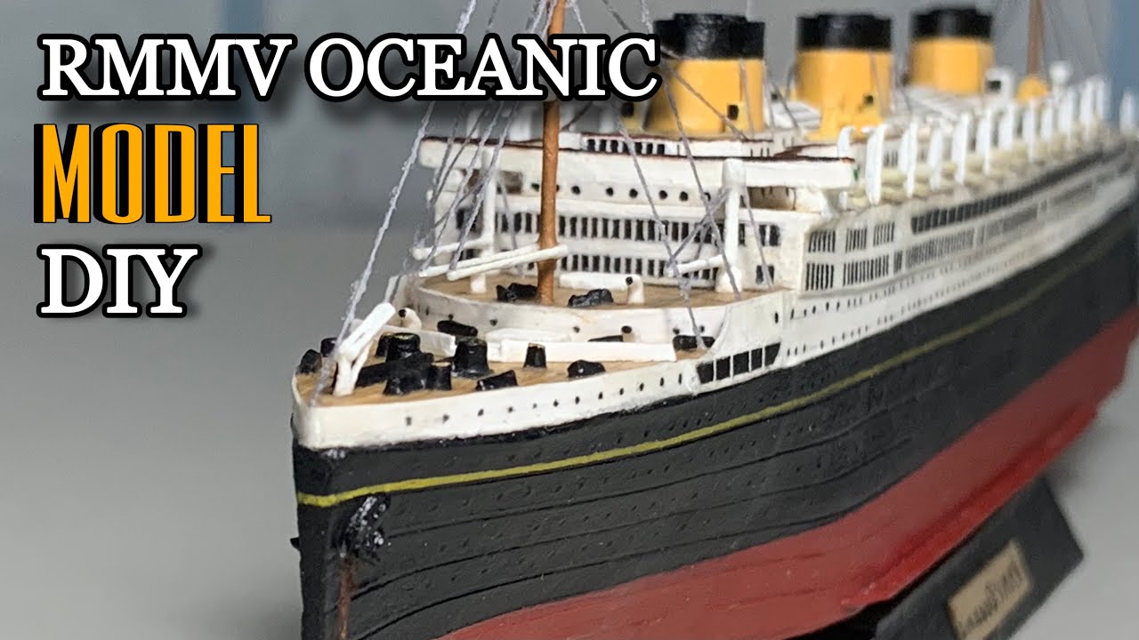 Ocean liner RMMV Oceanic paper model DIY - YouTube