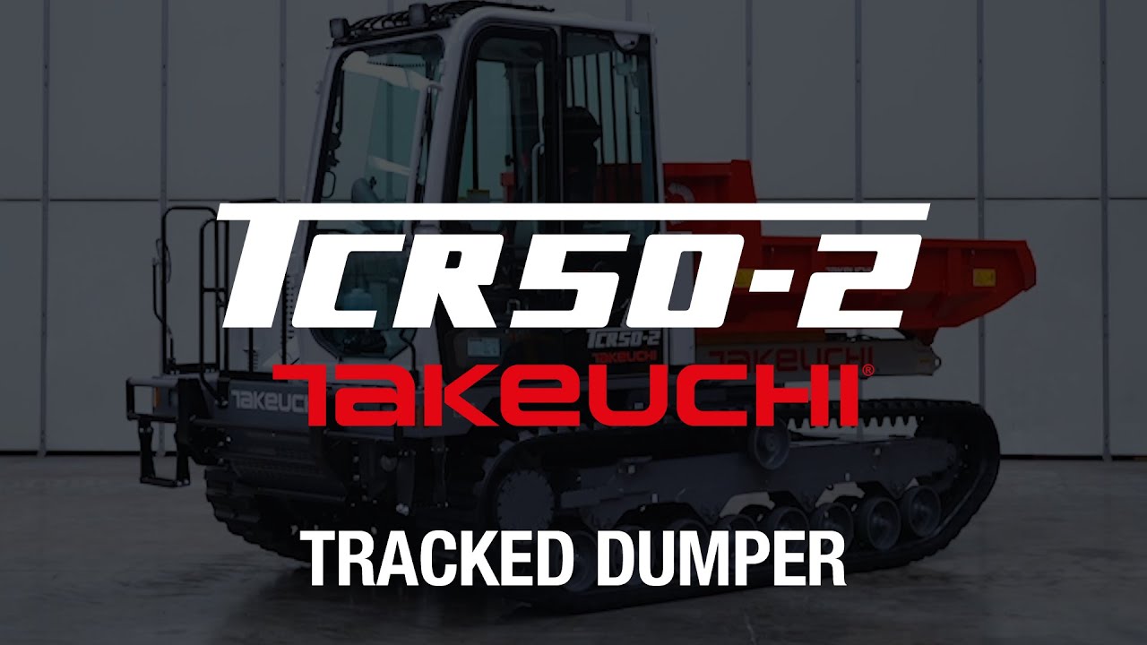 Takeuchi TCR50 2 Tracked Dumper - YouTube