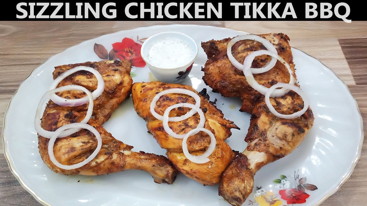 Sizzling Chicken Tikka BBQ With Homemade Tikka Masala - Grilled Chicken ...