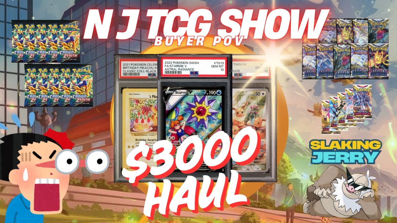 $3000 Pokémon Card Haul! NJ TCG Show Buyer POV 🔥 Insane Slabs & Sealed ...