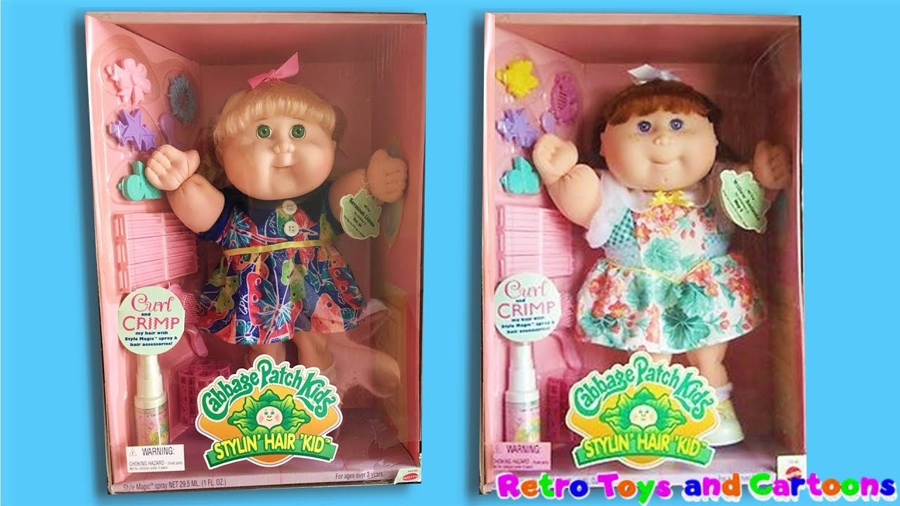 Cabbage Patch Kids Stylin' Hair 'Kid Mattel Commercial Retro Toys and ...