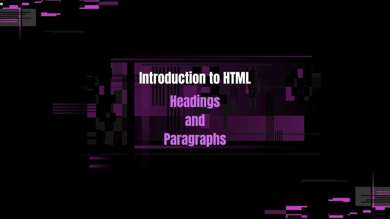 Introduction To Web Development Lecture 1 Html Youtube