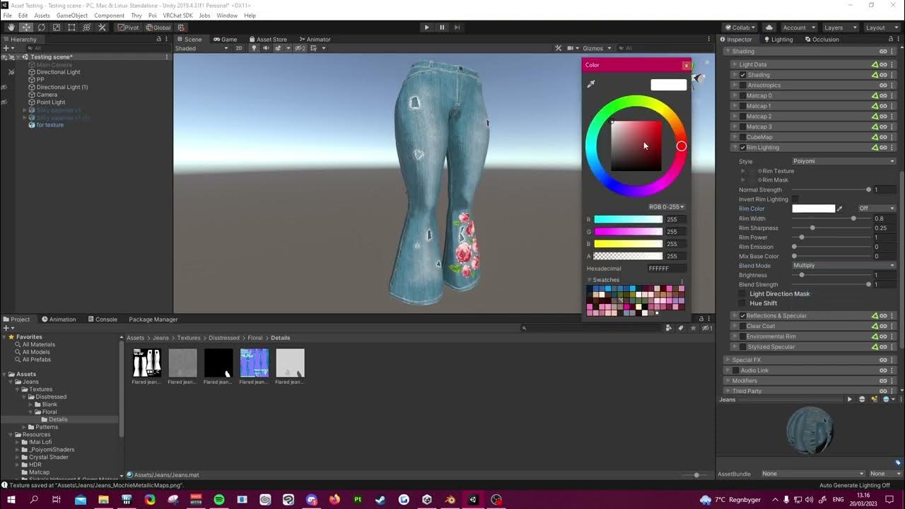 Setting up PBR textures for Poi8 in Unity - YouTube