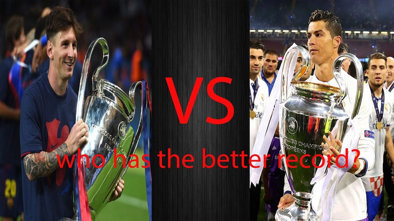 Lionel Messi VS Cristiano Ronaldo, who has the better record? - YouTube