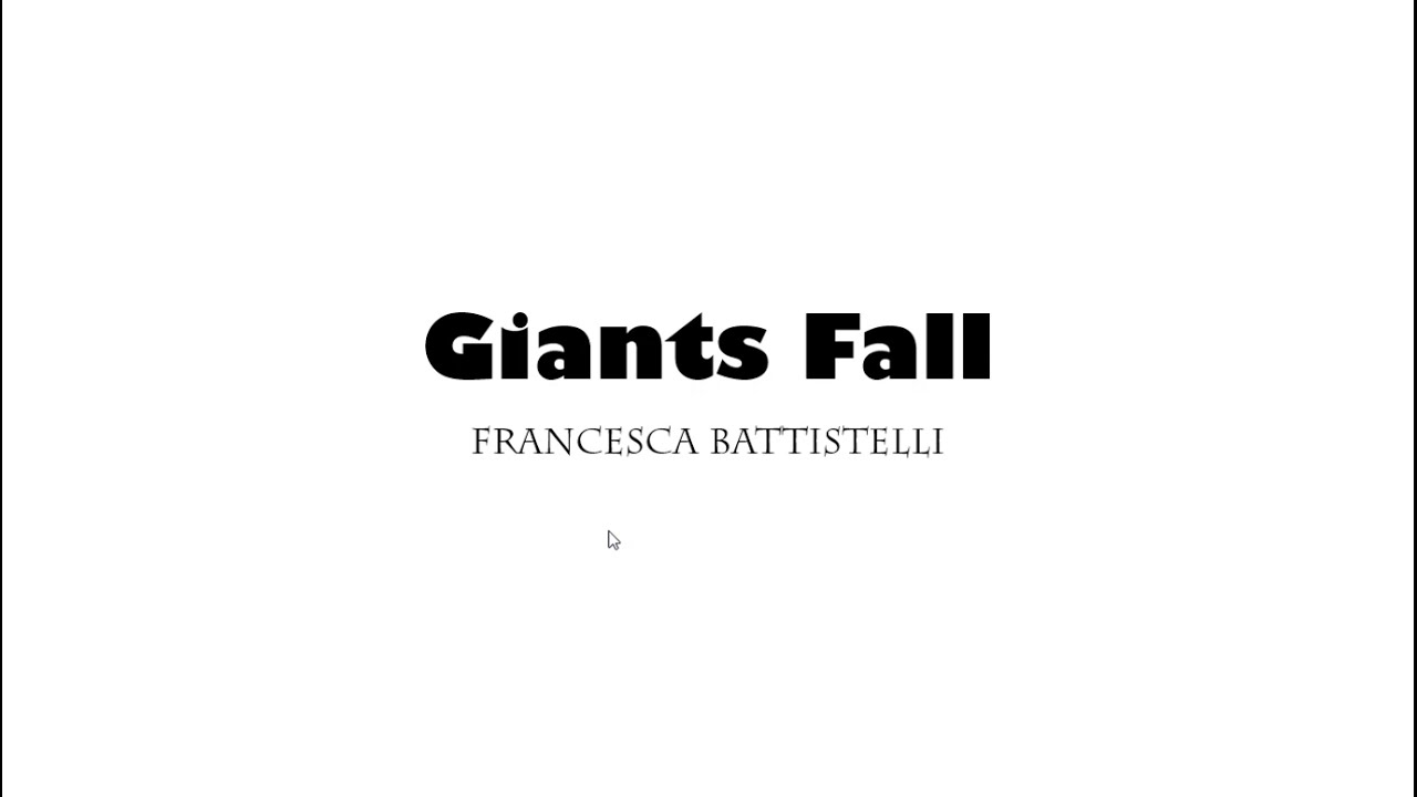 Giants Fall by Francesca Battistelli (lyrics) - YouTube