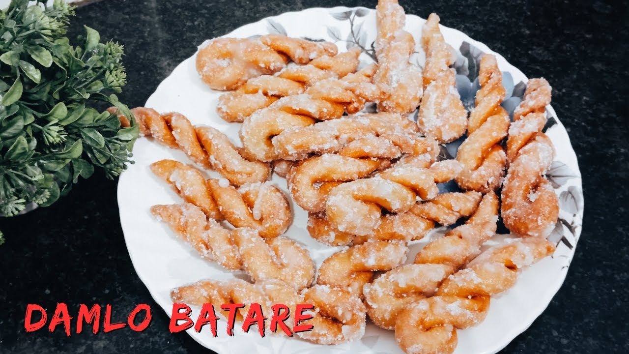 Authentic nepali sweet damlo batare recipe || batare recipe ...