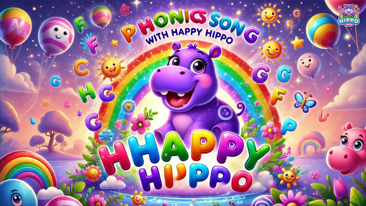 Phonics Song With The Happy Hippo /AlphabetSong/NurseryRhymes - YouTube