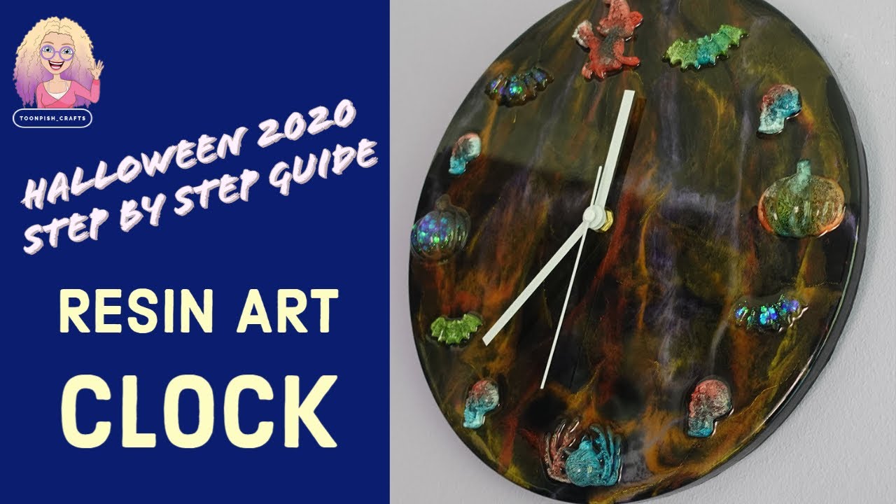 How to make a Halloween clock - YouTube