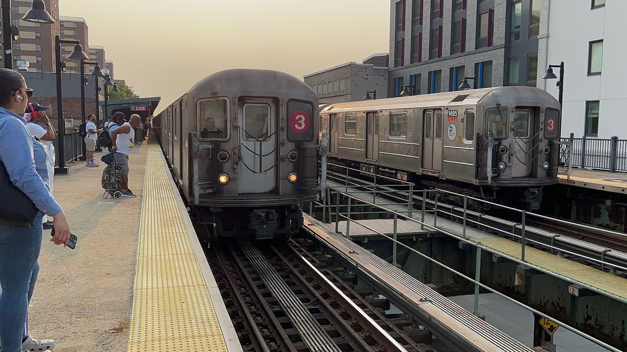 IRT New Lots Line: (2) (3) (4) (5) Action @ Rockaway Avenue - YouTube