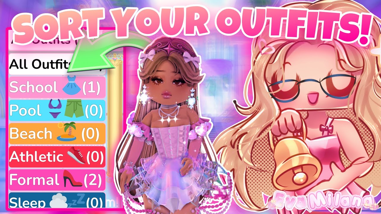 👗ALERT! SORT YOUR OUTFITS INTO THEMES! *UPDATE* | Royale High Updates ...