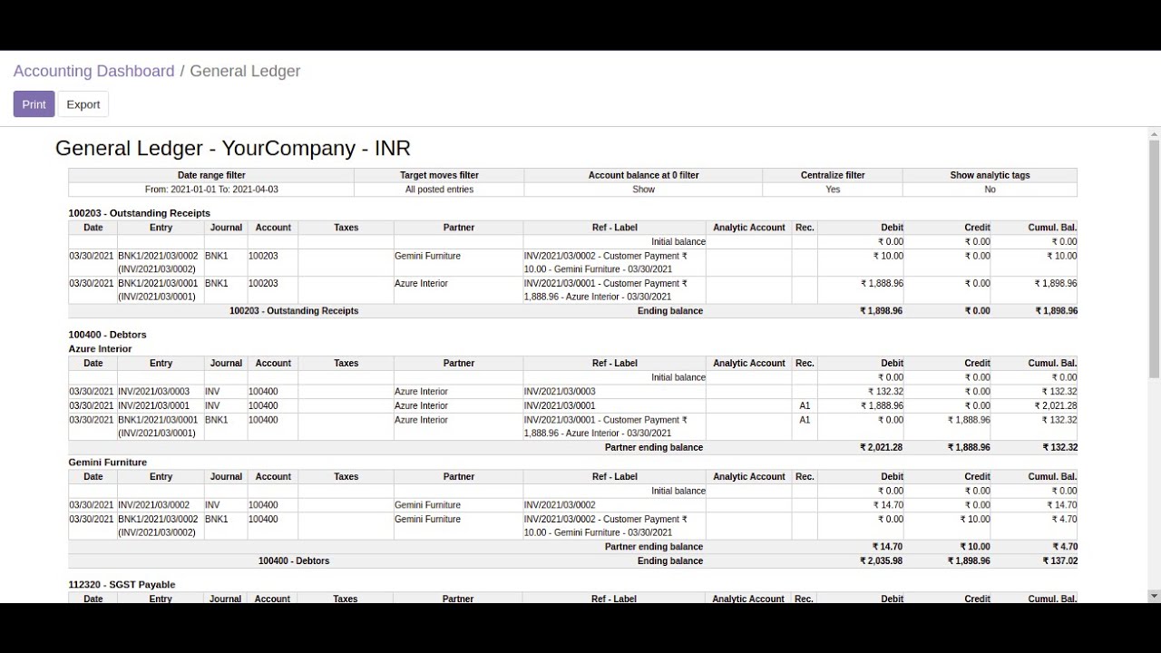 Dynamic Financial Report In Odoo || OCA Financial Reports - YouTube