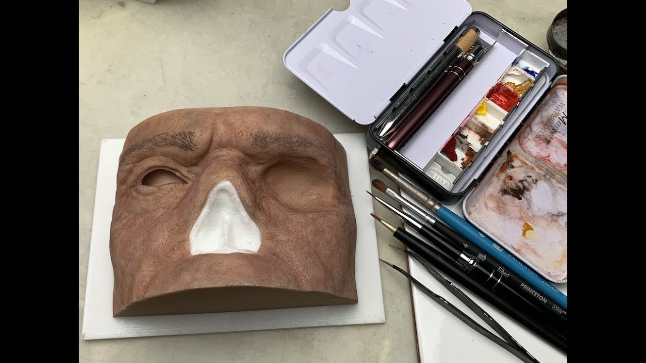 External staining on silicone prosthesis - YouTube