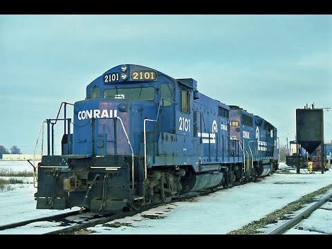 Classic Conrail Action CR GP20 2111 Marion Indiana 1983 - YouTube
