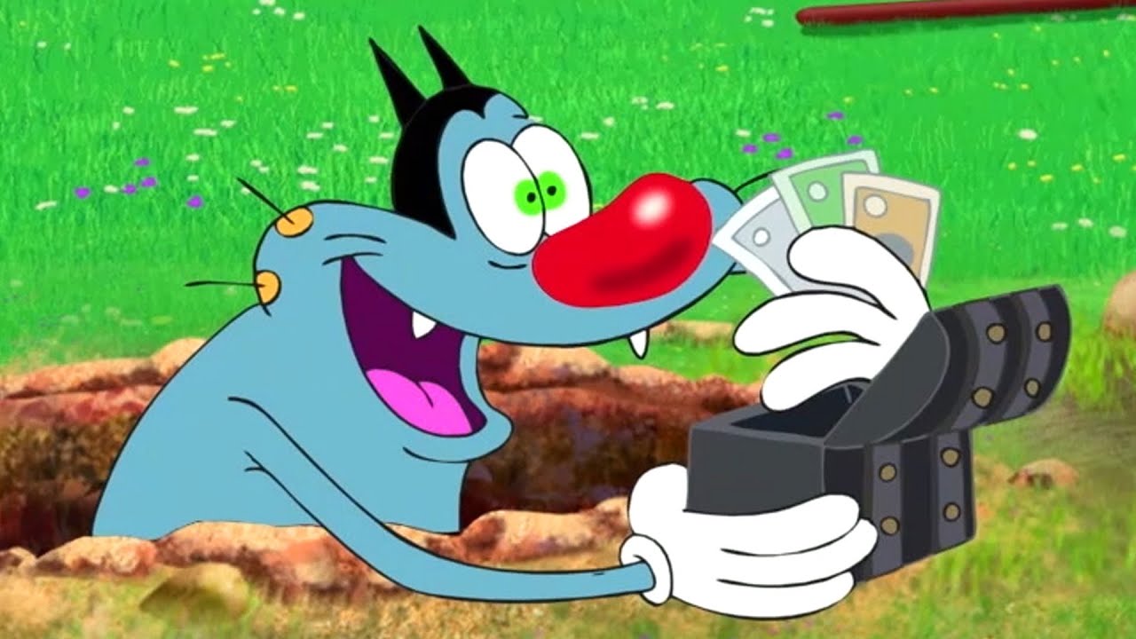 Oggy and the Cockroaches The garden treasure S04E50 CARTOON New Episodes in HD